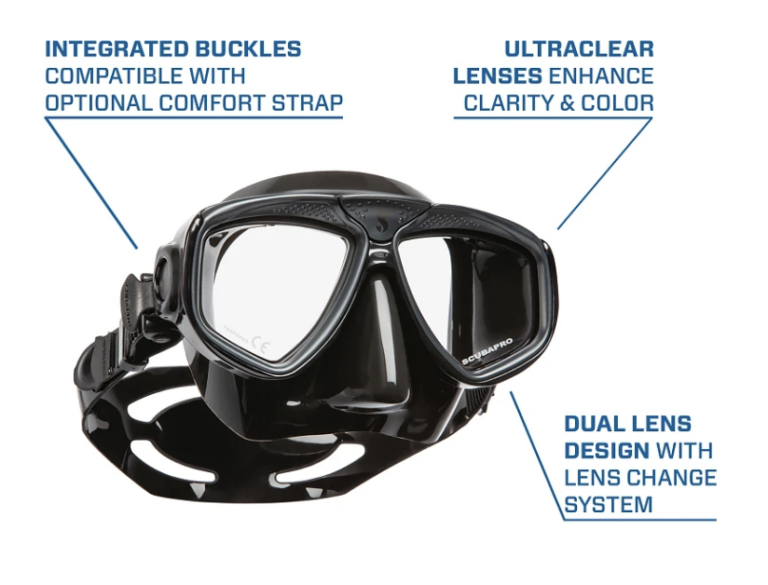 Scubapro Zoom Scuba Mask with Stock Prescription Lenses | See The Sea RX